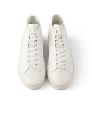 Prada High-top Leather Sneakers