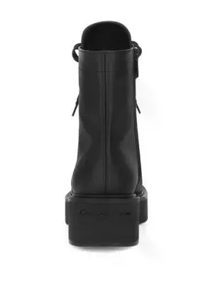 GIANVITO ROSSI Lace-up Leather Ankle Boots