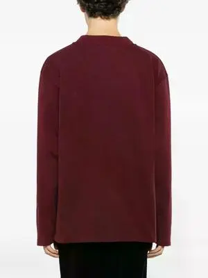 AGNES B. Logo-embroidered Long-sleeve T-shirt