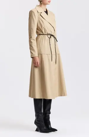 Avec Les Filles Hourglass Maxi Trench Coat