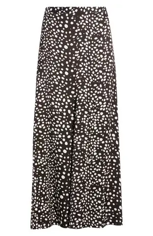 BOSS Dot Print A-line Skirt