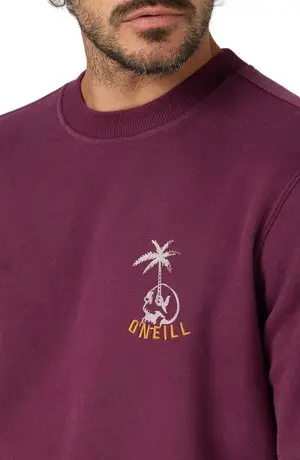 O'Neill Cutback Classic Embroidered Crewneck Sweatshirt - Fig