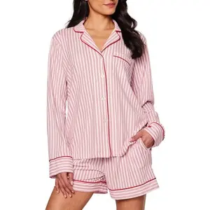 PETITE PLUME Pima Cotton Pajamas - Red