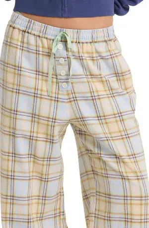 BILLABONG Coastal Breeze Flannel Wide Leg Pants
