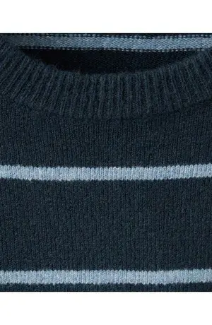 Mango Striped Crewneck Sweater