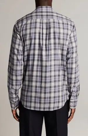 Vince Exchange Plaid Long Sleeve Shirt