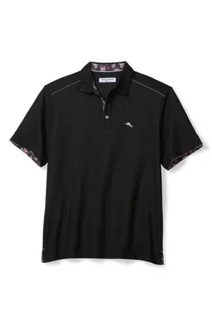 Tommy Bahama Mai Tai Dye 5 O'clock Polo - Black