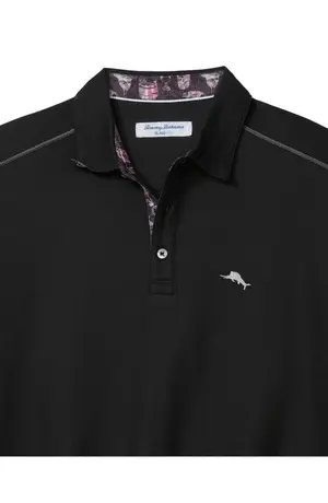 Tommy Bahama Mai Tai Dye 5 O'clock Polo - Black