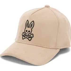 Psycho Bunny Kenneth Faux Suede A-frame Trucker Cap Stone