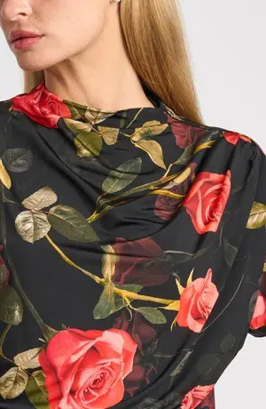 Ted Baker London Valentina Rose Draped Neck Top