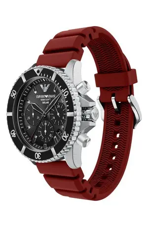 Emporio Armani World Explorer Solar Chronograph Bracelet Watch Set