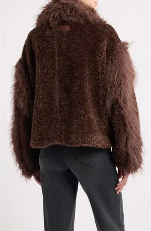 UGG Xyla Faux Fur Jacket - Burnt Cedar
