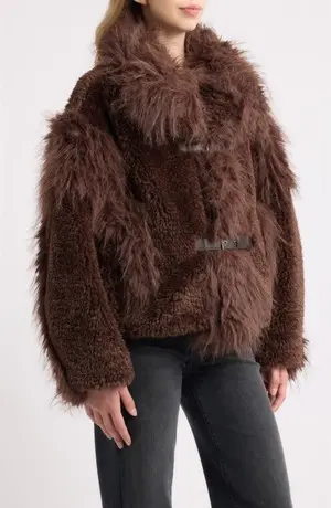 UGG Xyla Faux Fur Jacket - Burnt Cedar