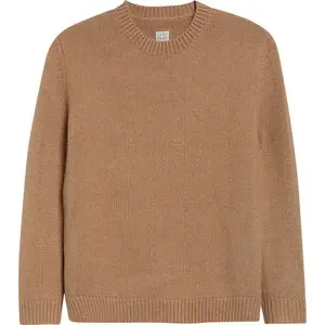 TOTEME Crewneck Came Hair Sweater - Camel