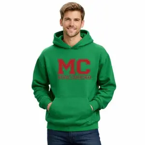 SIMPLY SAGE MARKET Merry Christmas Initials Hoodie - Grass