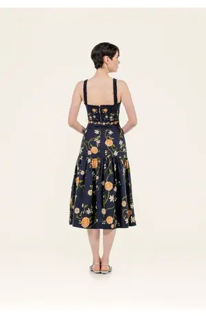 Agua Bendita Nispero Valle Midi Dress