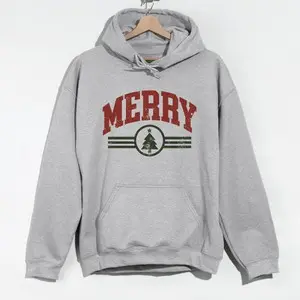 SIMPLY SAGE MARKET Merry Arched Tree Hoodie - Graphite