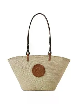 Mulberry Raffia Basket Shoulder Bag