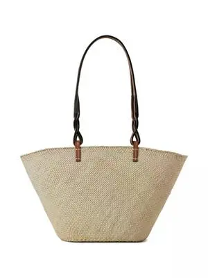 Mulberry Raffia Basket Shoulder Bag