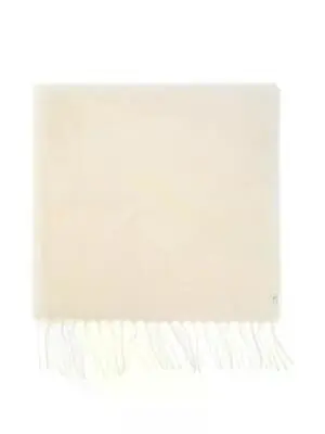 Canada Goose Logo-patch Fringed Scarf - Neutrals