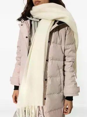 Canada Goose Logo-patch Fringed Scarf