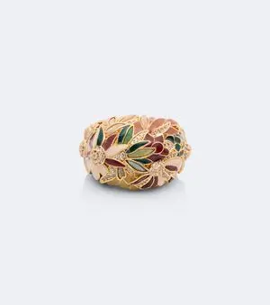 Zimmermann Botanica Embellished 16kt Gold-plated Ring