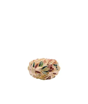Zimmermann Botanica Embellished 16kt Gold-plated Ring - Multicoloured