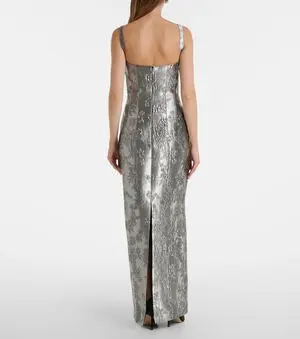 EMILIA WICKSTEAD Regina Floral Cloqué Gown