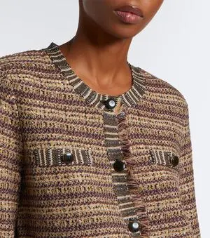 Veronica Beard Sariyah Cropped Tweed Jacket