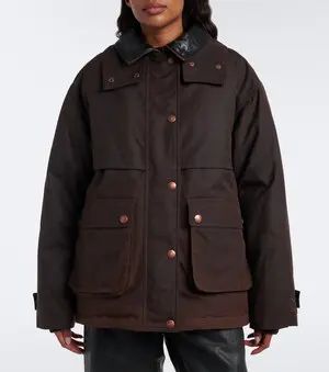Acne Studios Oversized Cotton Canvas Down Jacket