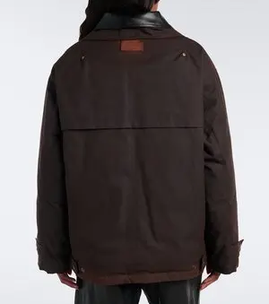 Acne Studios Oversized Cotton Canvas Down Jacket
