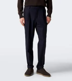 Thom Sweeney Wool-blend Chinos