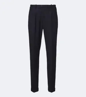 Thom Sweeney Wool-blend Chinos - Blue