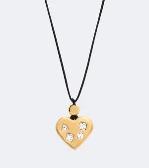 Jacquemus Coeur Embellished Pendant Necklace - Gold