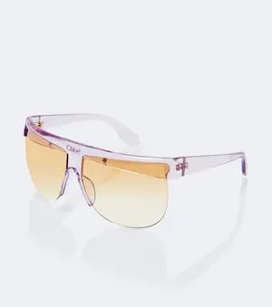 Chloé Logo Shield Sunglasses