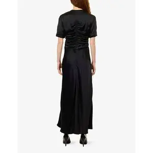 Isabel Marant Étoile Louane Gathered Silk Midi Dress