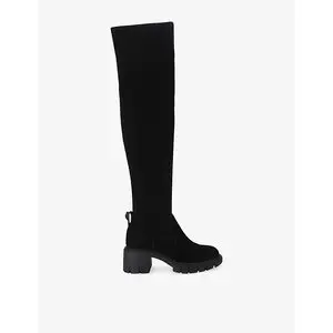 Kurt Geiger Clarence Suede Over-the-knee Boots - Black