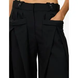Rabanne Pantalon Straight-leg Wool Trousers