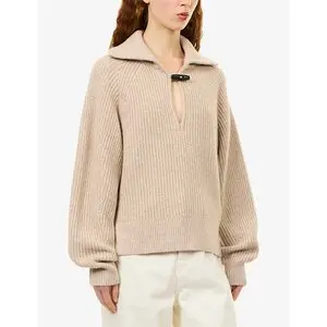 Isabel Marant Étoile Miranda Toggle Wool And Cashmere Jumper - Beige