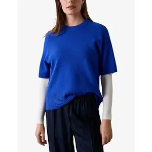 Whistles Regular-fit Wool Knit T-shirt
