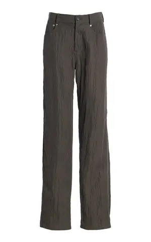 Brandon Maxwell The Reade Relaxed Seersucker Pants - Olive