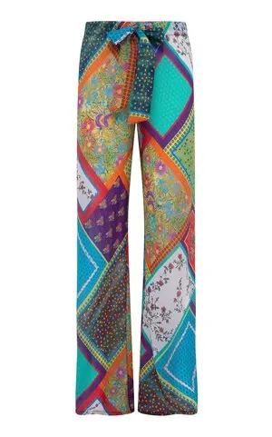 SIEDRES Manoce Patchwork-print Pants