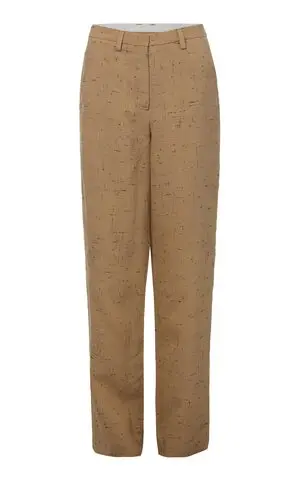 RÙADH The Lea Twill Straight-leg Pants - Brown