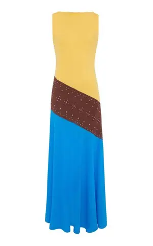 SIEDRES Fens Color-block Midi Dress