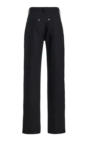 Brandon Maxwell The Reade Relaxed Wool-silk Pants