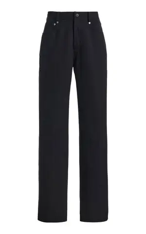 BRANDON MAXWELL The Reade Relaxed Wool-Silk Pants