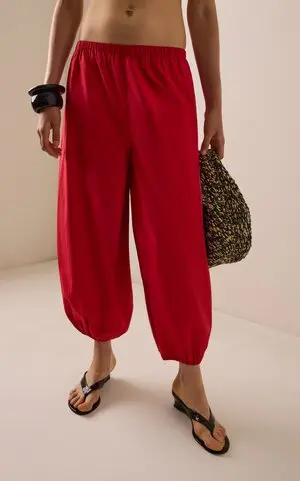 Posse Exclusive Beau Cotton Barel-leg Pants
