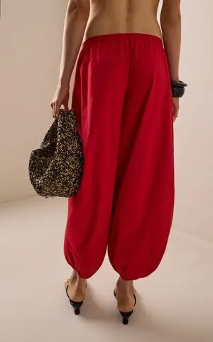 Posse Exclusive Beau Cotton Barel-leg Pants