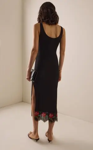 Posse Exclusive Rosanna Embellished Crepe Maxi Dress