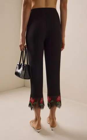 Posse Exclusive Rosanna Embellished Crepe Pants